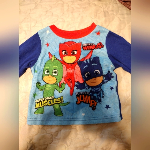 pj masks | Pajamas | Pj Masks Long Sleeve Pajama Top Size 2t Blue And ...